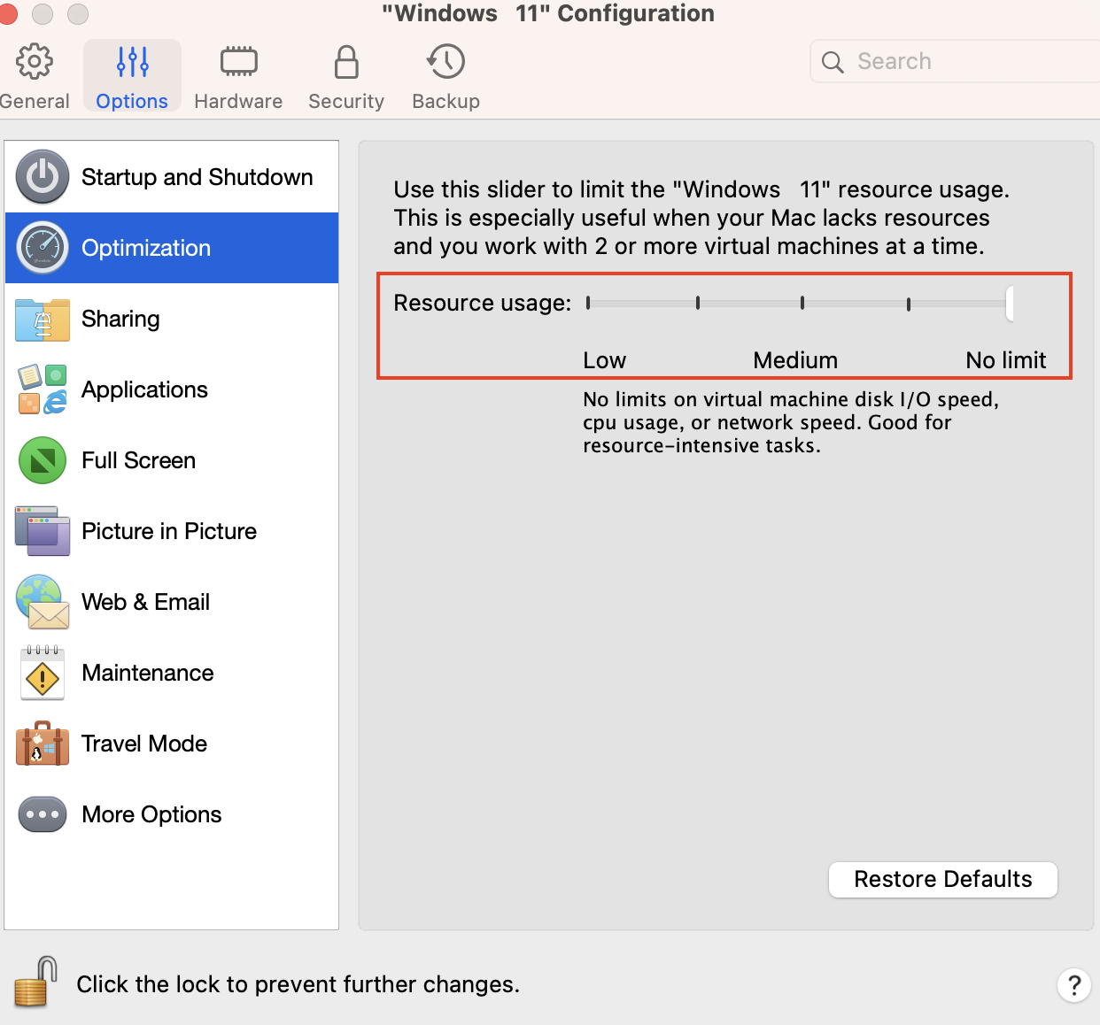 KB Parallels: Improve virtual machine performance on Mac